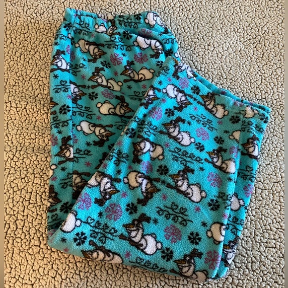 Disney | Intimates & Sleepwear | Disney Olaf Frozen Pajama Pants Soft ...
